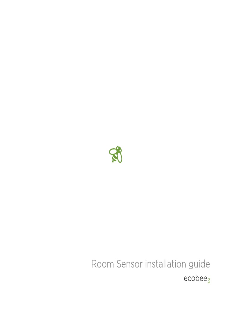 Room Sensor Installation Guide | PDF | Thermostat | Equipment