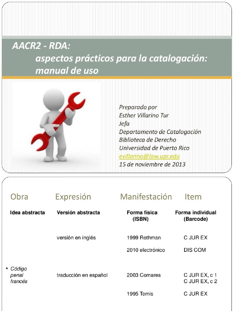 Rda Manual PDF | PDF