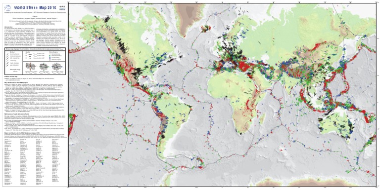 World Stress Map 2016 | PDF | Plate Tectonics | Fault (Geology)