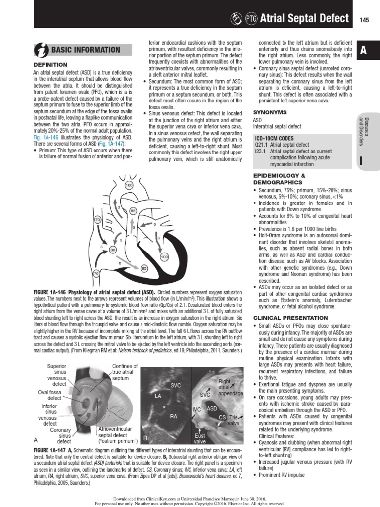Atrial Septal Defect Pdf Pdf Atrium Heart Heart Valve