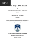 GX9 Baja CVT Systems Specification Sheet | PDF | Machines | Land Vehicles