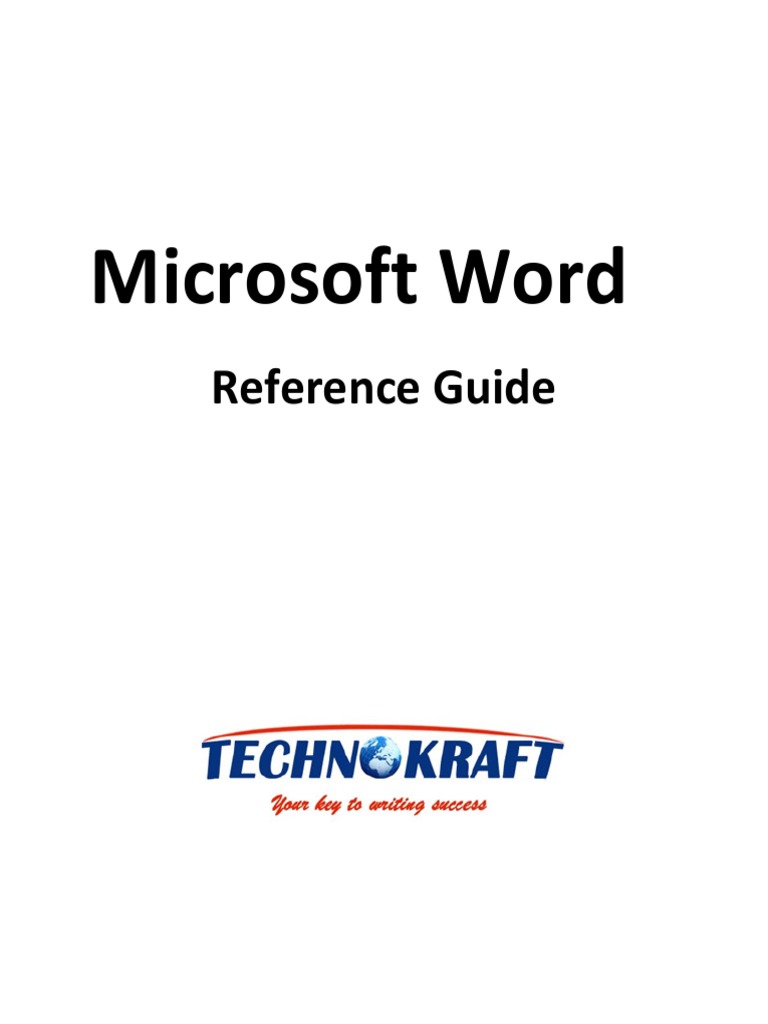 Microsoft Word Reference Manual PDF | PDF | Microsoft Word | Hyperlink