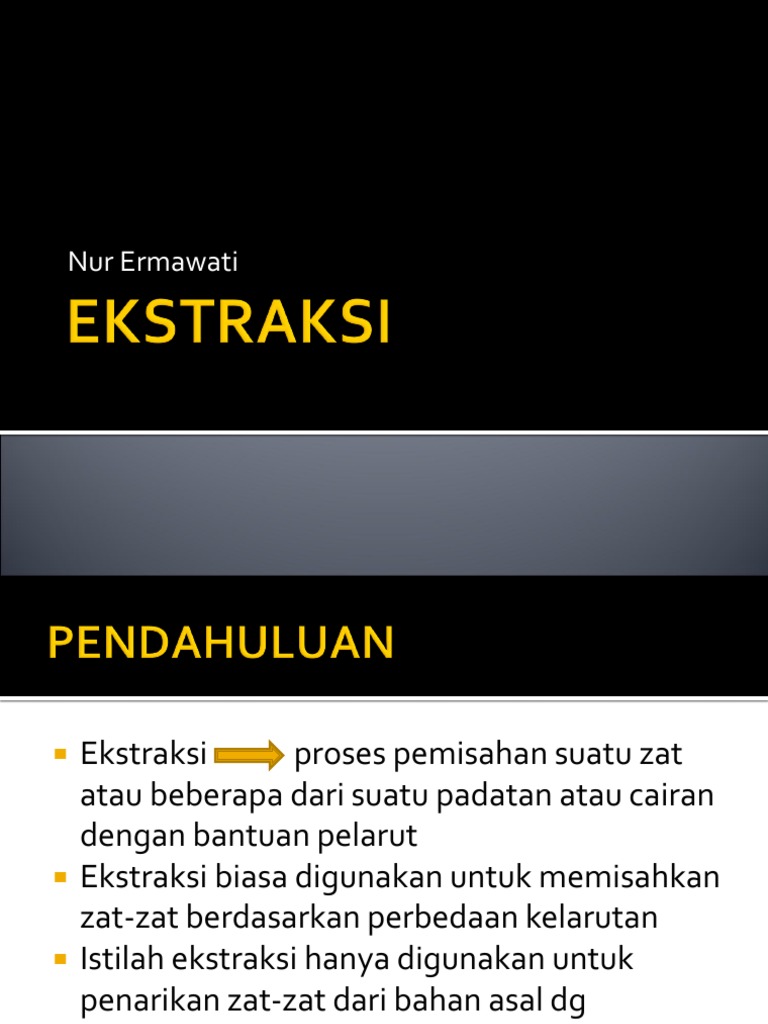 EKSTRAKSI ZAT BERKHASIAT DENGAN METODE PERKOLASI | PDF