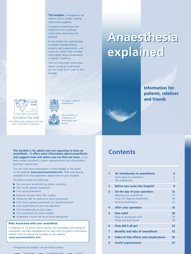 Anaesthesia Explained PDF | PDF | Anesthesiologist | Anesthesia