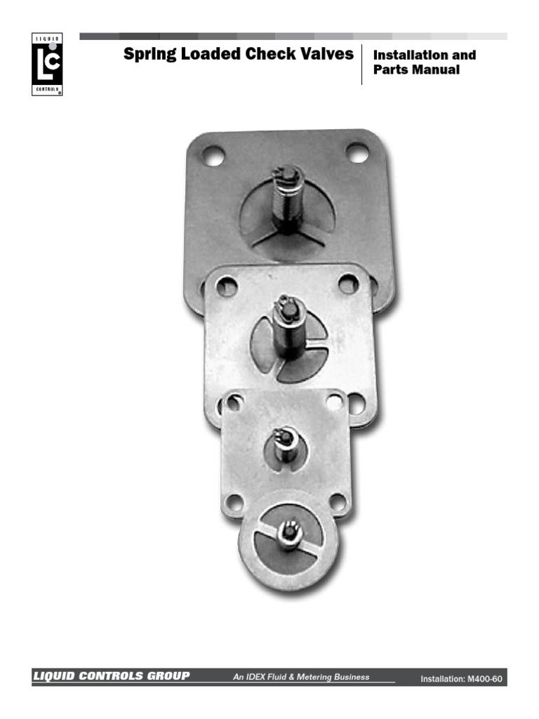 M400-60 (Check Valves) PDF | PDF | Valve | Flow Measurement