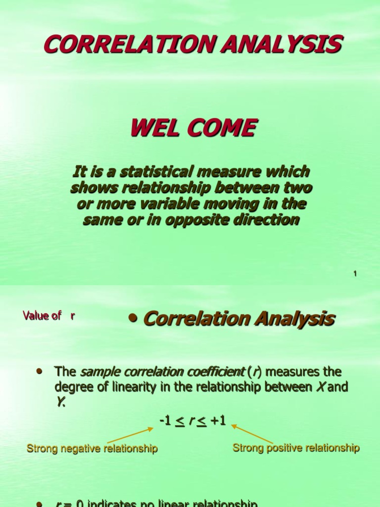 Understanding Correlation Analysis | PDF | Correlation And Dependence ...
