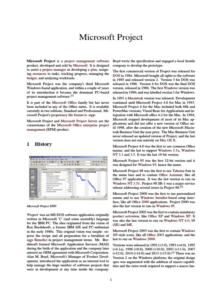 Microsoft Project | Download Free PDF | Proprietary Software | Application Software