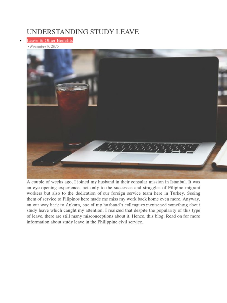 Understanding Study Leave in The Government | PDF | Leave Of Absence ...