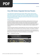 Cisco C891F-K9 Router Datasheet | PDF | I Pv6 | Firewall (Computing)