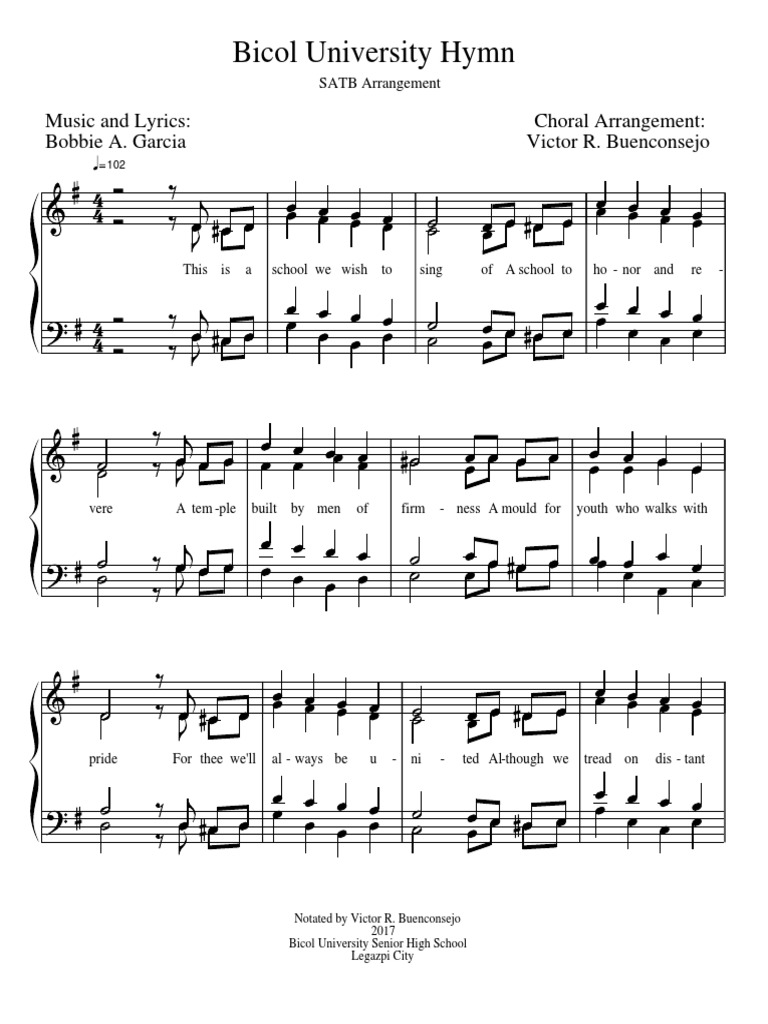 Bicol University Hymn | PDF