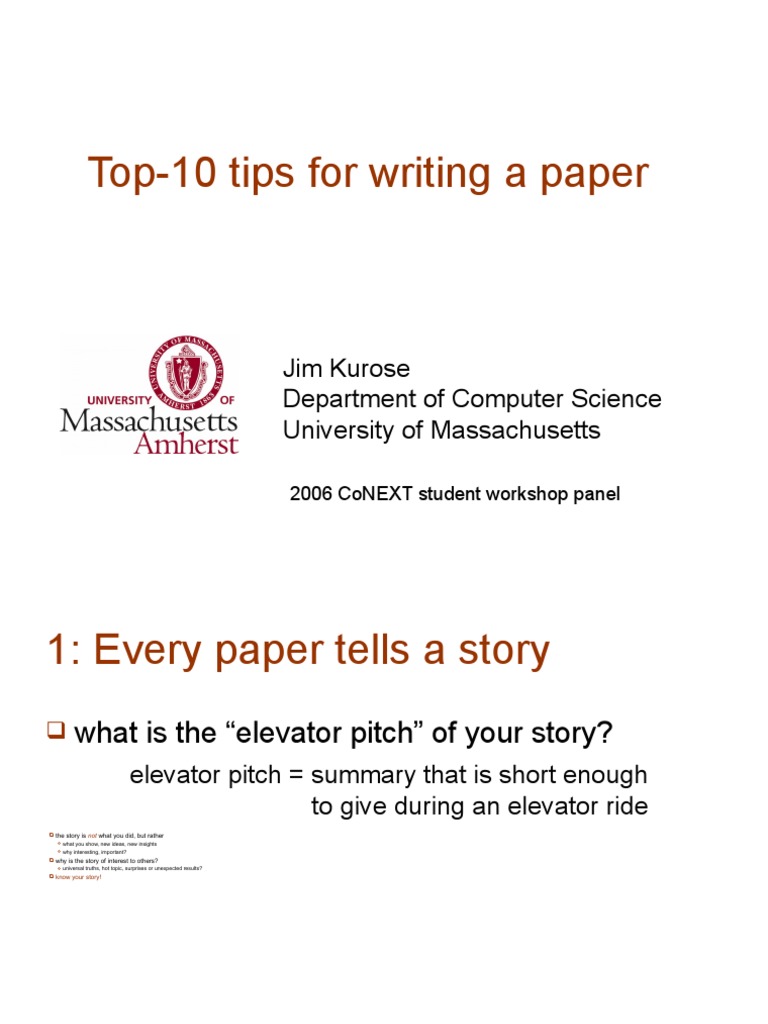 Top 10 Tips For Writing A Paper | PDF | Ellipsis | Epistemology