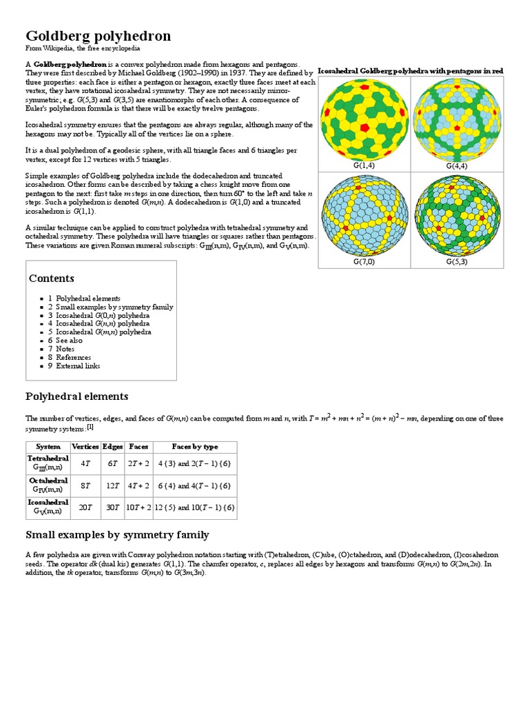 Goldberg Polyhedron | PDF | Classical Geometry | Euclid