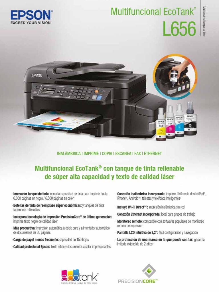 Epson L656 para GSC.pdf | Impresora (Computación) | Fax