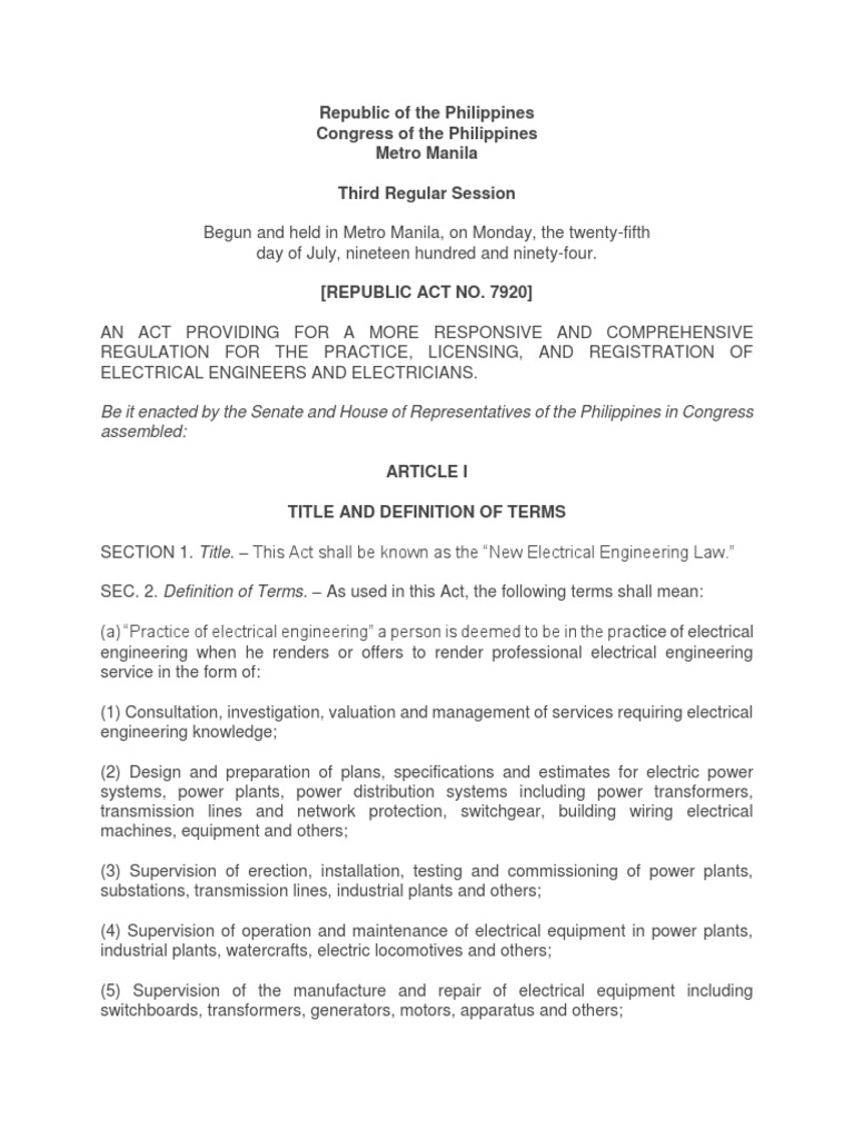 Republic of The Philippines Congress of The Philippines Metro Manila Third Regular Session | PDF ...