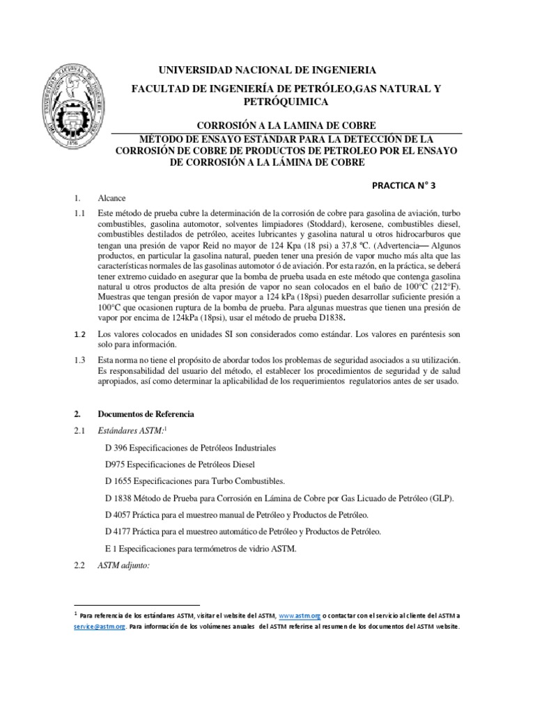 Astm d130 y Astm d93 | PDF | Biodiésel | Aluminio