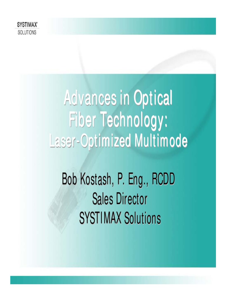 DMD Systimax | PDF | Optical Fiber | Laser
