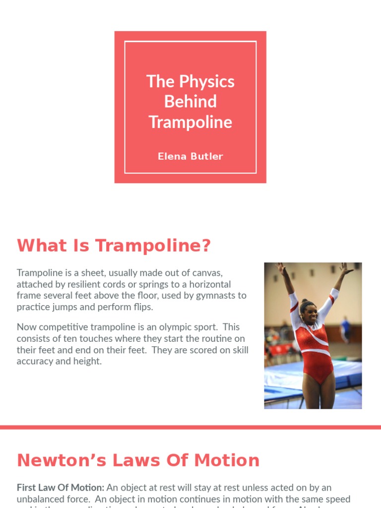 The Physics Behind Trampoline | PDF | Friction | Force