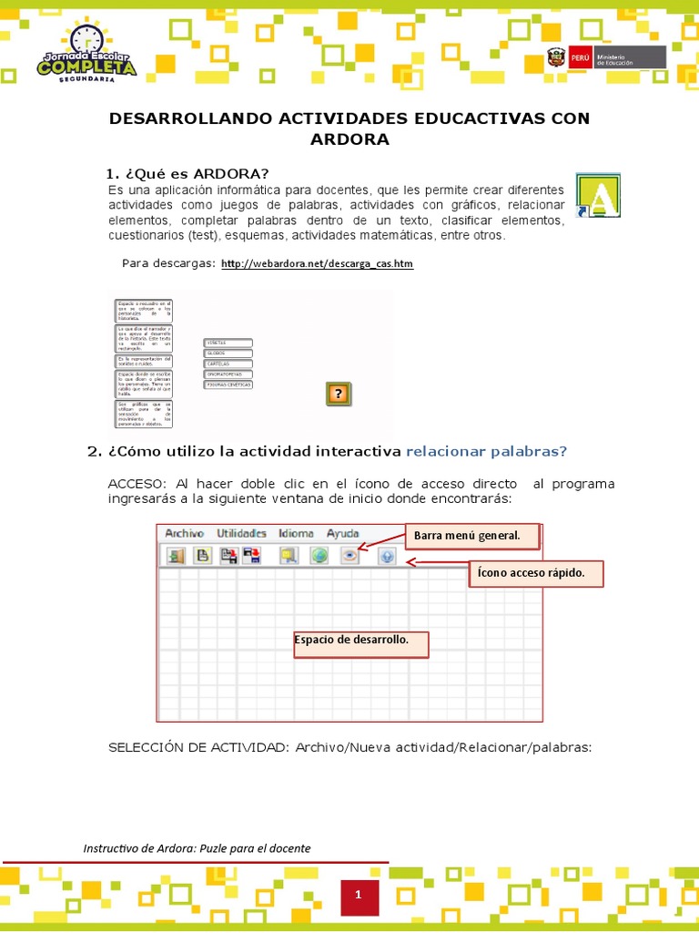 Guía Ardora Docente | PDF | Archivo de computadora | Point and Click