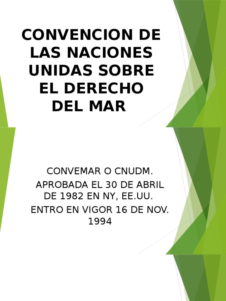 Convencion De Las Naciones Unidas Sobre El Derecho Mar Pdf