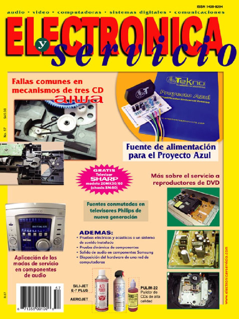 Revista Electrónica y Servicio No. 57 | Altoparlante | Transformador