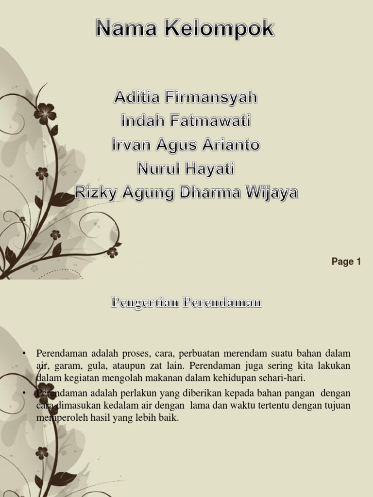 Pengertian dan Manfaat Perendaman | PDF