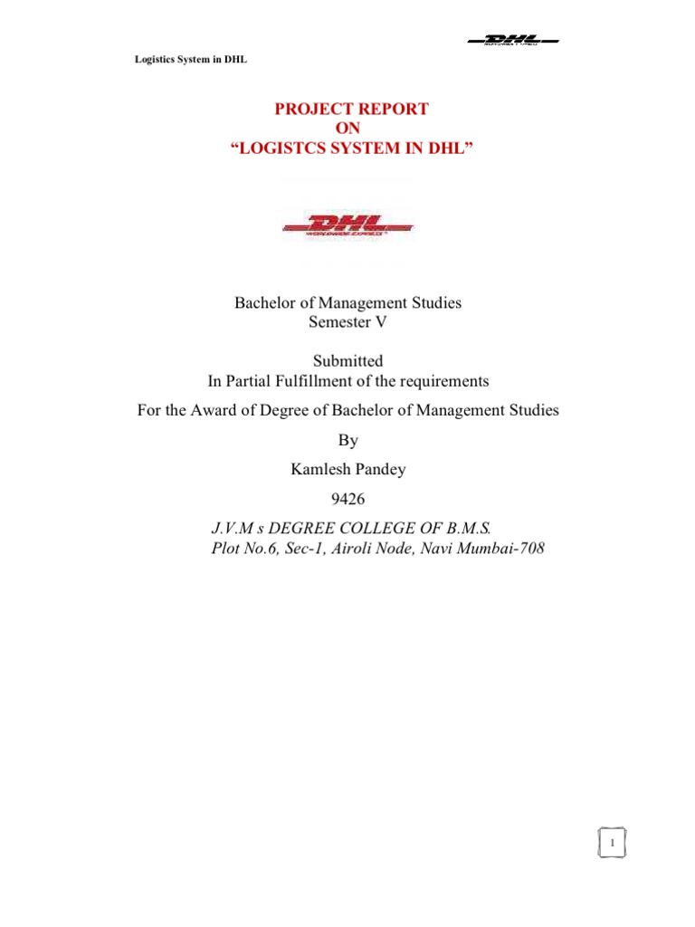 Logistic System in DHL | PDF
