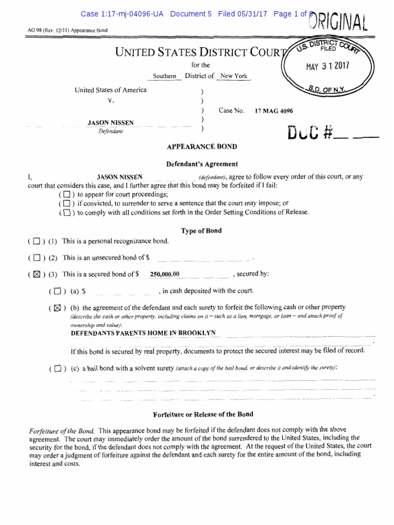 5 - Agreement To Forfeit Real Property | PDF | Bail | Asset Forfeiture