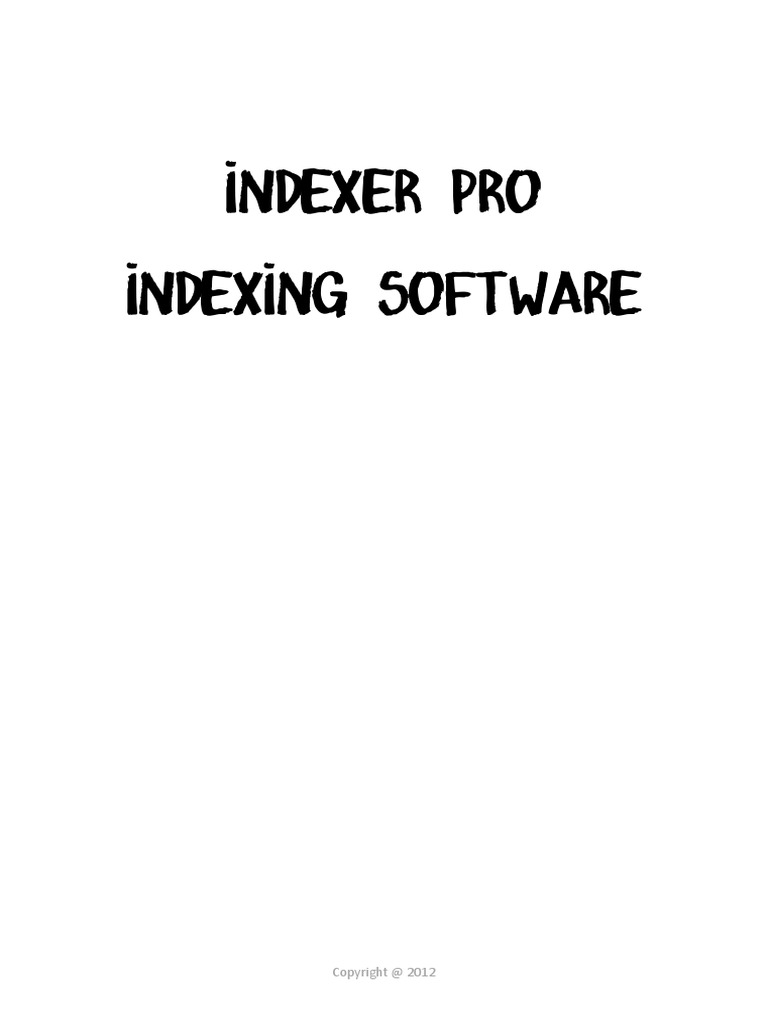 Indexer Pro Indexing Software | PDF | Uniform Resource Locator | Software