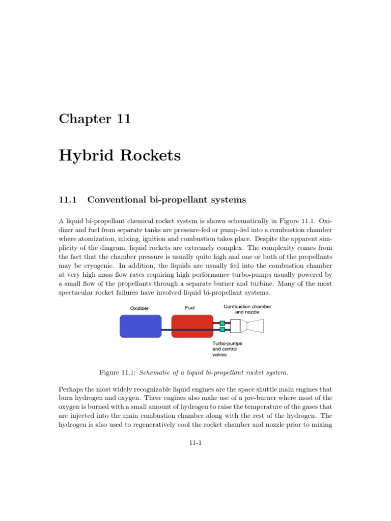 AA283 Aircraft and Rocket Propulsion CH 11 BJ Cantwell | PDF | Rocket Propellant | Rocket Engine