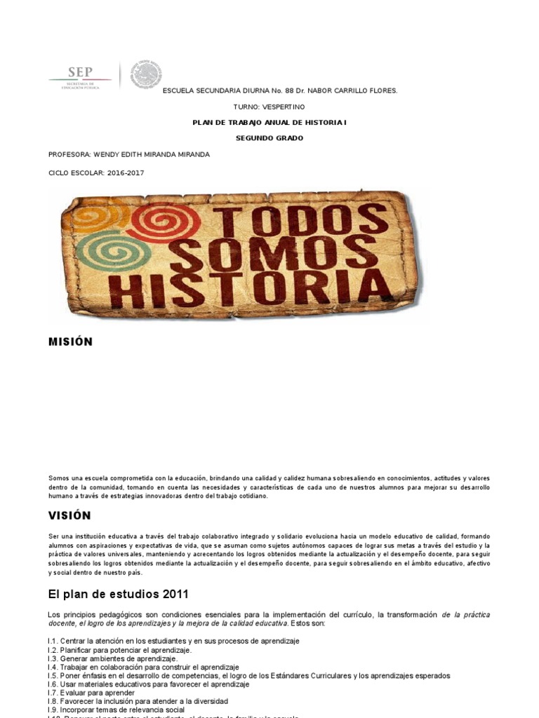 Hoja De Trabajo Del Plan De La Historia