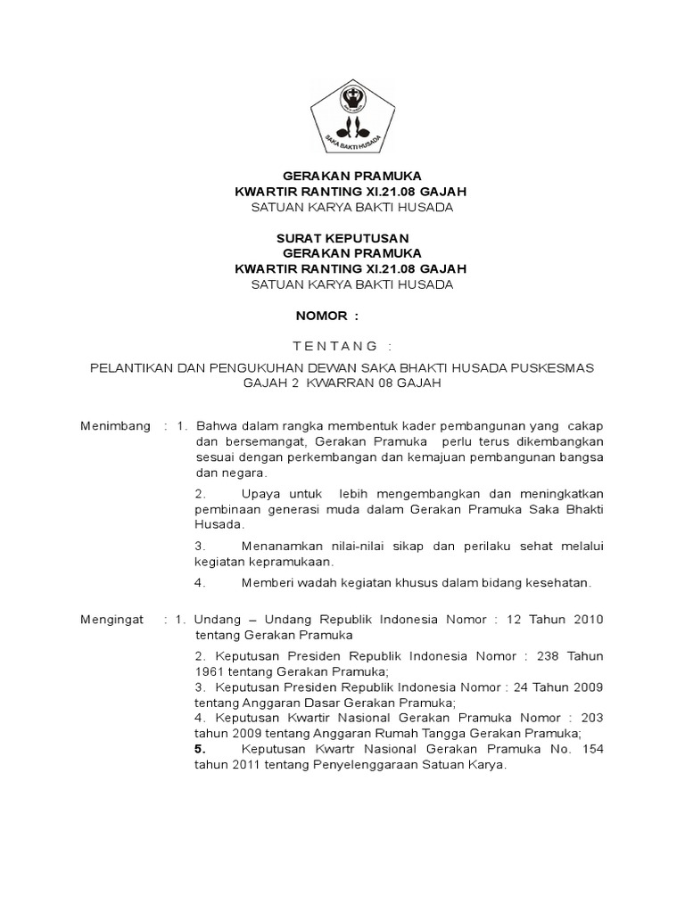 SK SBH Puskesmas Gajah 2 | PDF