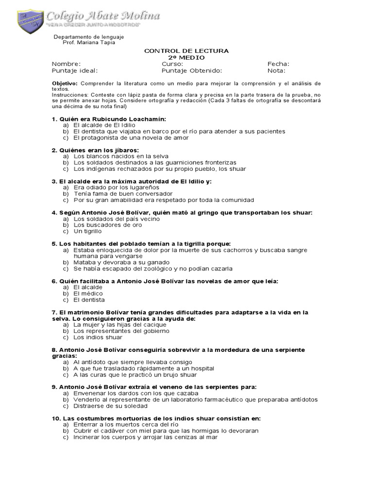 Un Viejo Que Leia Novelas de Amor | PDF