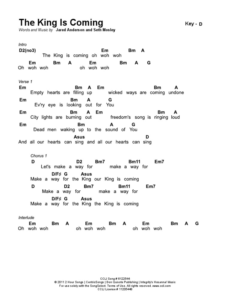 The King Is Coming D | PDF