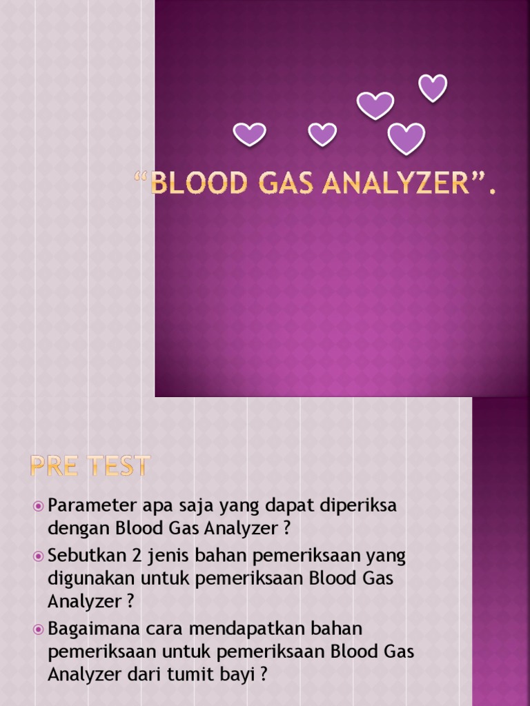 Analisis Gas Darah dengan Blood Gas Analyzer | PDF