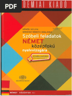 Lazan Nemetul 1. Nyelvkonyv Kezdoknek - Budapest - Studium BT 2004 | PDF
