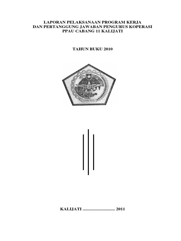 Contoh Laporan Pelaksanaan Program Kerja Koperasi | PDF