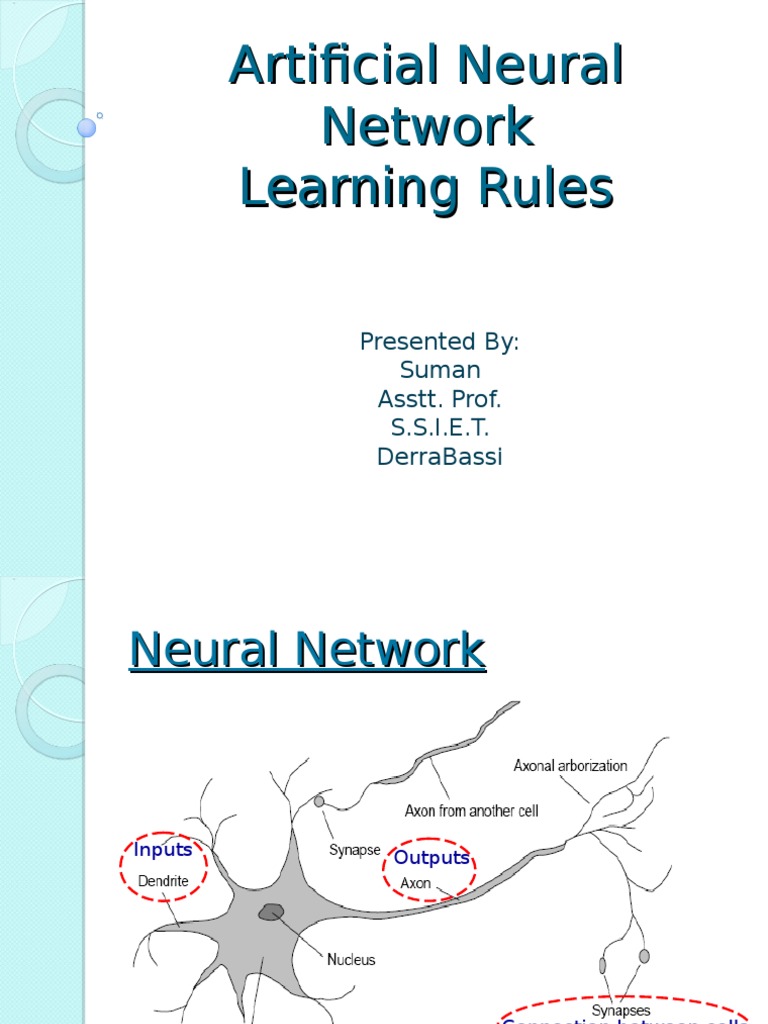 Learning Rules | PDF | Artificial Neural Network | Machine Learning