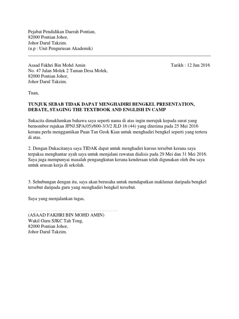 Surat Tunjuk Sebab | PDF