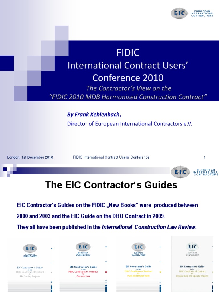 Fidic 2010 Pdf General Contractor Arbitration