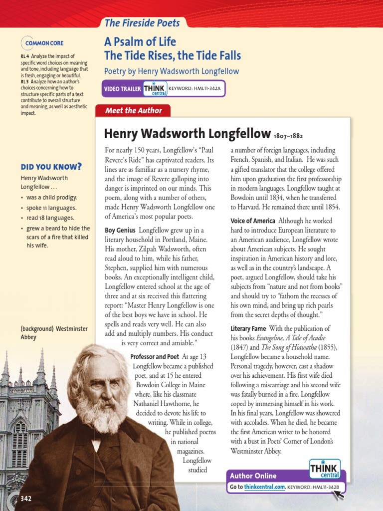 A Psalm of Life PDF | Download Free PDF | Henry Wadsworth Longfellow ...