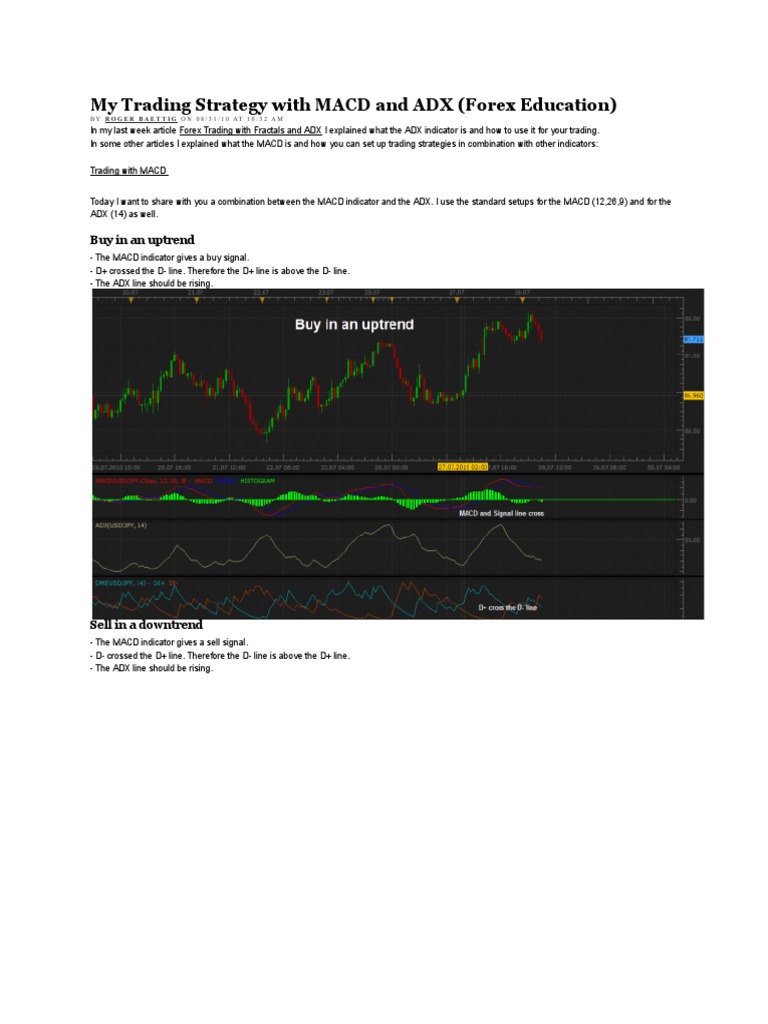 ''My Trading Strategy With MACD and ADX 21 5 2017 | PDF | Moving Average | Investing