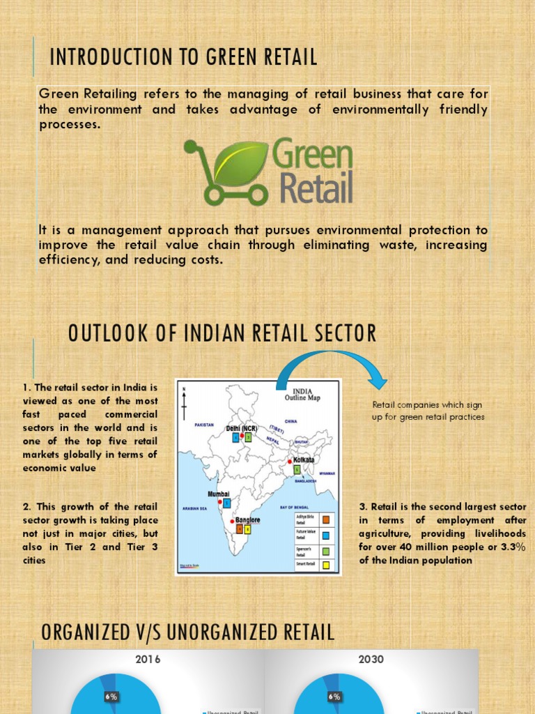 Green Retailing in India's Retail Sector | PDF | Convenience Store | Retail