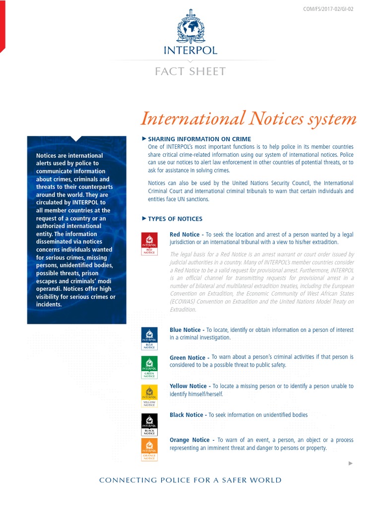 Interpol en Web PDF | PDF | Public Law | Public Sphere