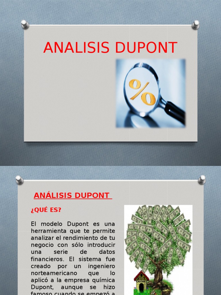 Analisis Dupont | PDF | Rentabilidad sobre recursos propios | Apalancamiento (Finanzas)