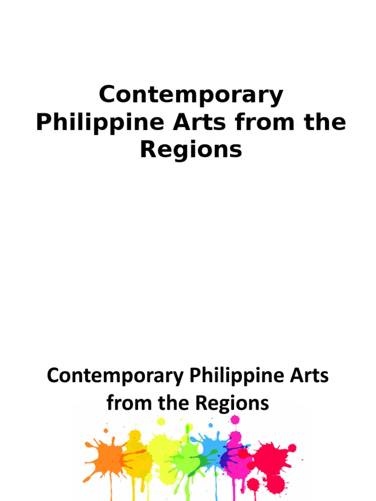 Philippine Contemporary Arts Overview | PDF | Contemporary Art ...