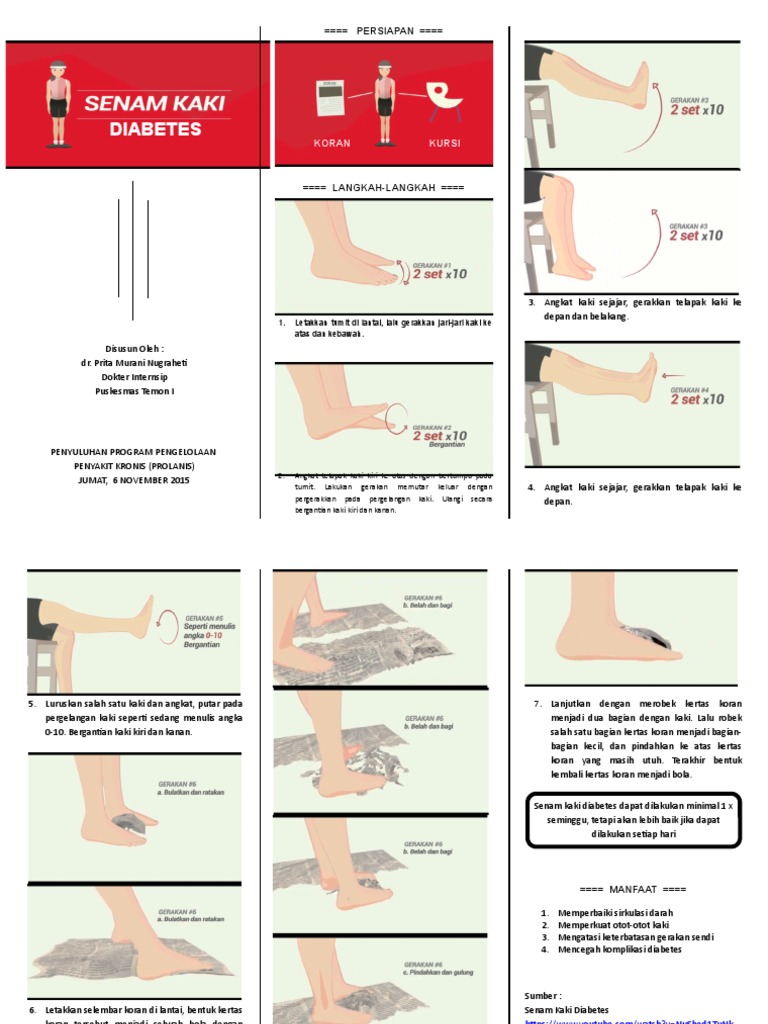 Senam Kaki Untuk Penderita Diabetes Manfaat Dan Cara Melakukannya Pdf