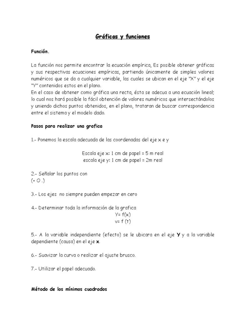 Linealización de Gráficas y Funciones | PDF | Sistema de coordenadas ...