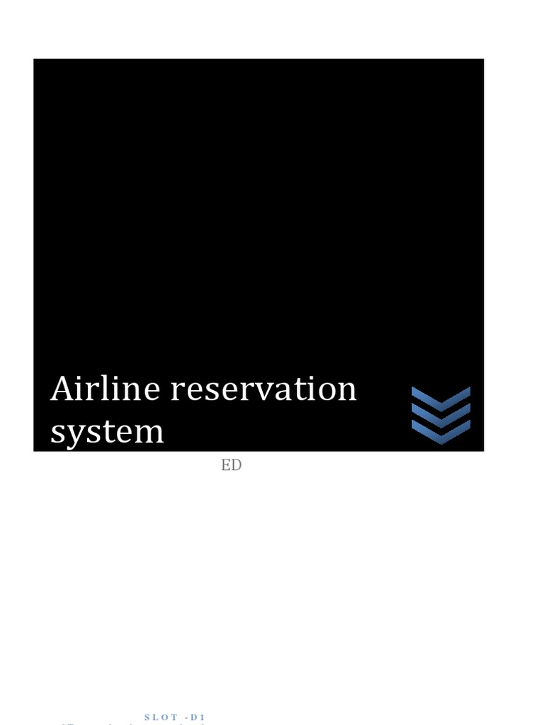 Airline Reservation System: Use Case Diagram | PDF