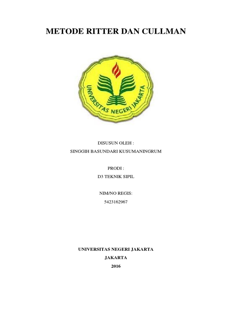 Metode Ritter dan Cullman dalam Konstruksi | PDF