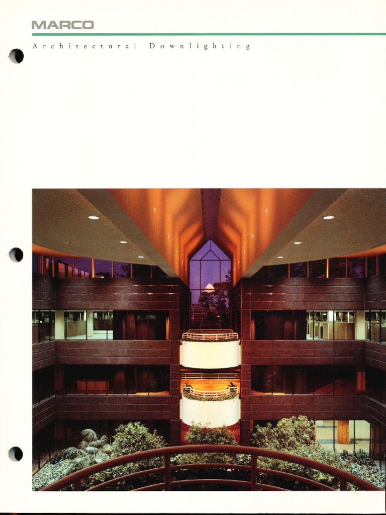 Marco Architectural Downlighting Catalog 1990 | Lighting | Fluorescent ...
